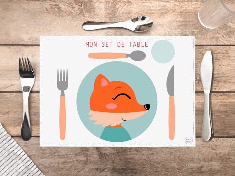 [DIY] Un set de table pédagogique pour apprendre aux enfants à mettre ...