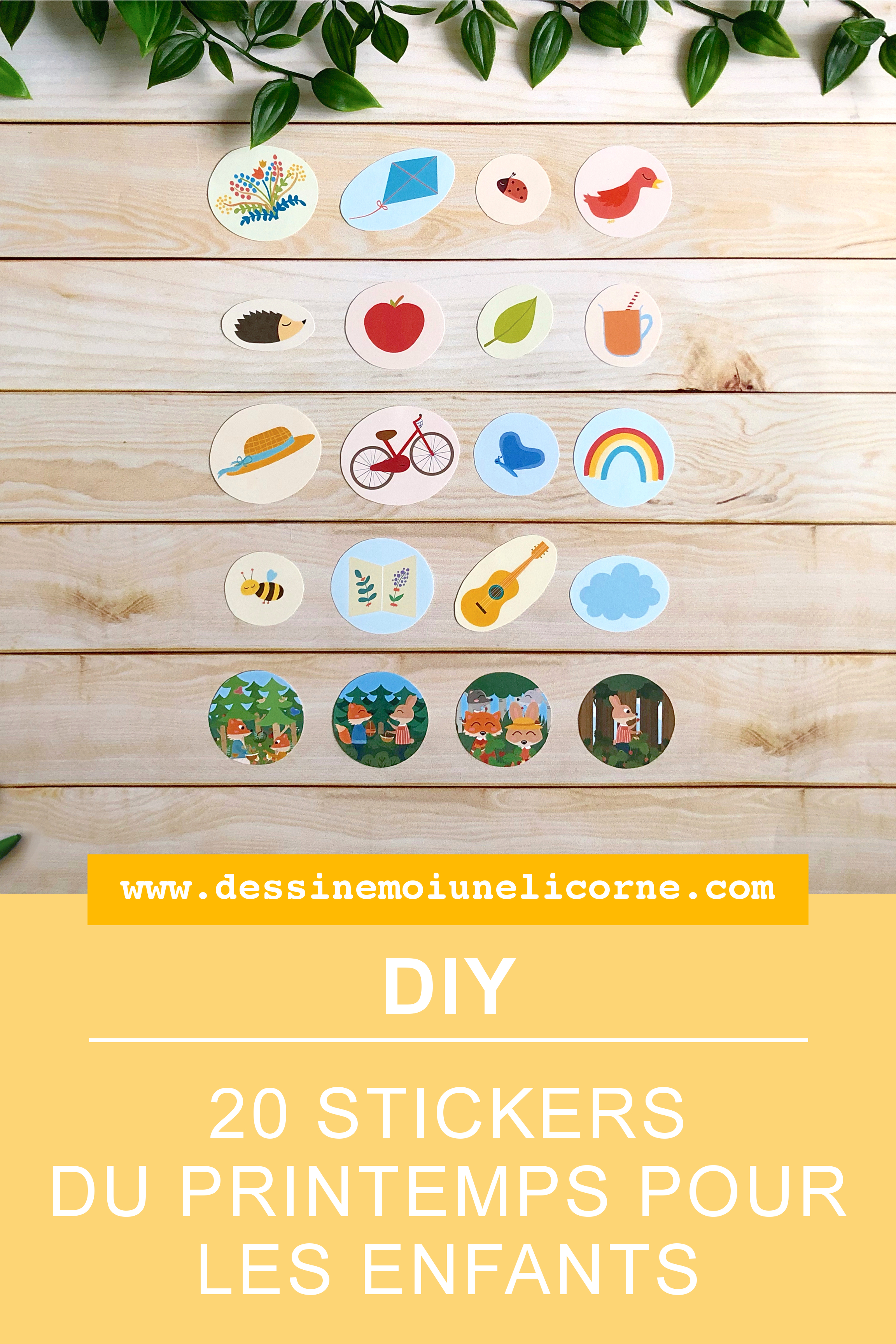 [DIY] Spécial Printemps – 20 stickers aux couleurs du printemps ...